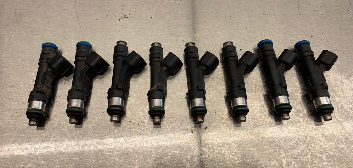 11-14 Ford Mustang Coyote Stock Fuel Injectors 37lbs OEM BR3E-EB #C12 ...